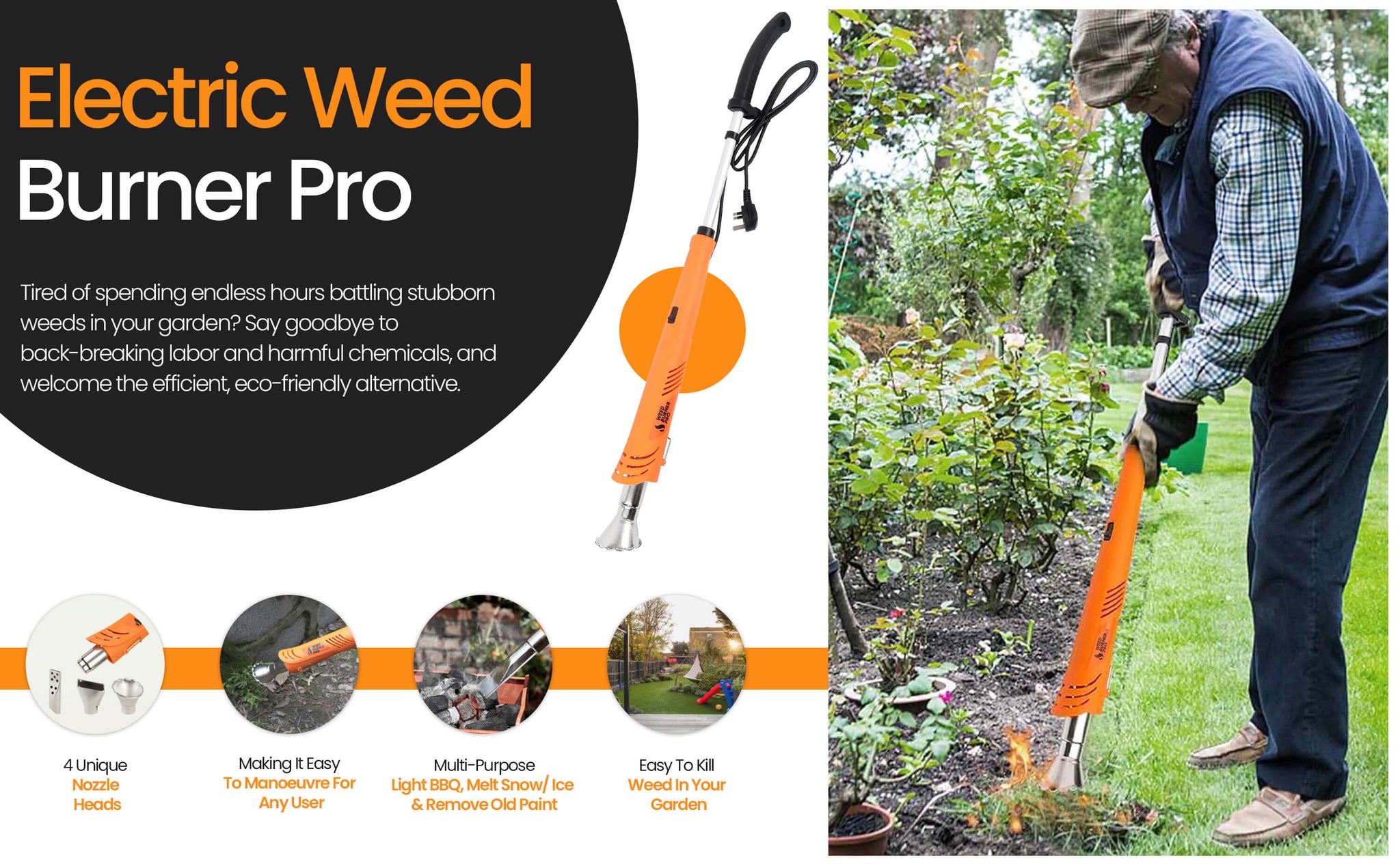 Electric Weed Burner Pro - Hot Air Blaster *BEST SELLER* – Magic Hose